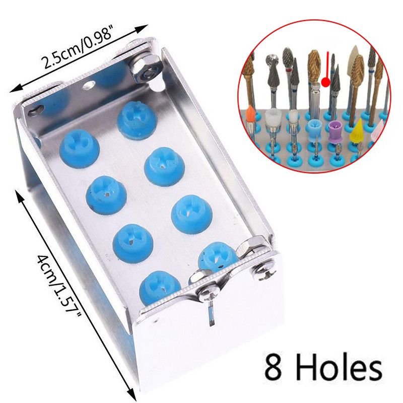 Jual 8 holes dental bur holder autoclave sterilizer case endo file ...