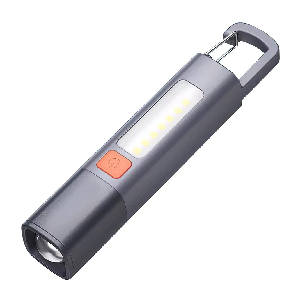 Jual Senter LED Dan Cob Zoom In Zoom Out Memiliki 5 Mode Cahaya Terang ...