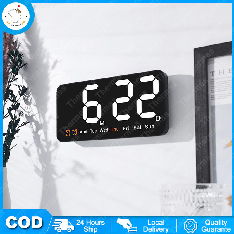 Jual Jam Dinding Digital LED Multifungsi Layar Besar Jam Dinding Baru ...