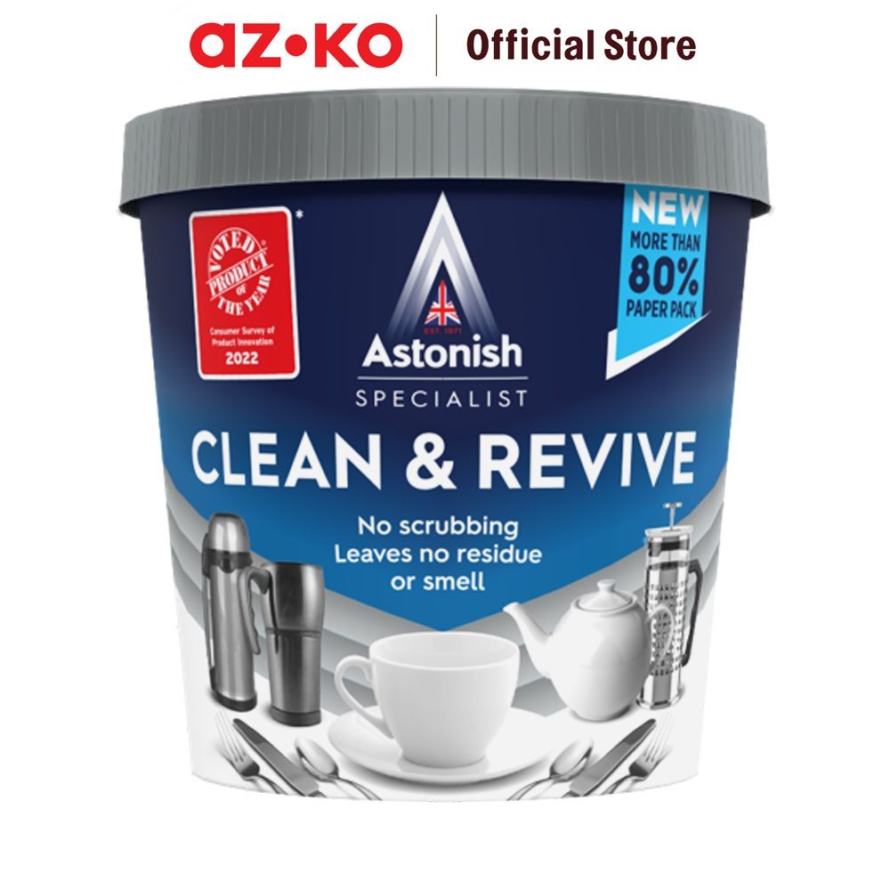 Jual AZKO Astonish Pembersih Gelas & Peralatan Minum Premium 350 gr ...