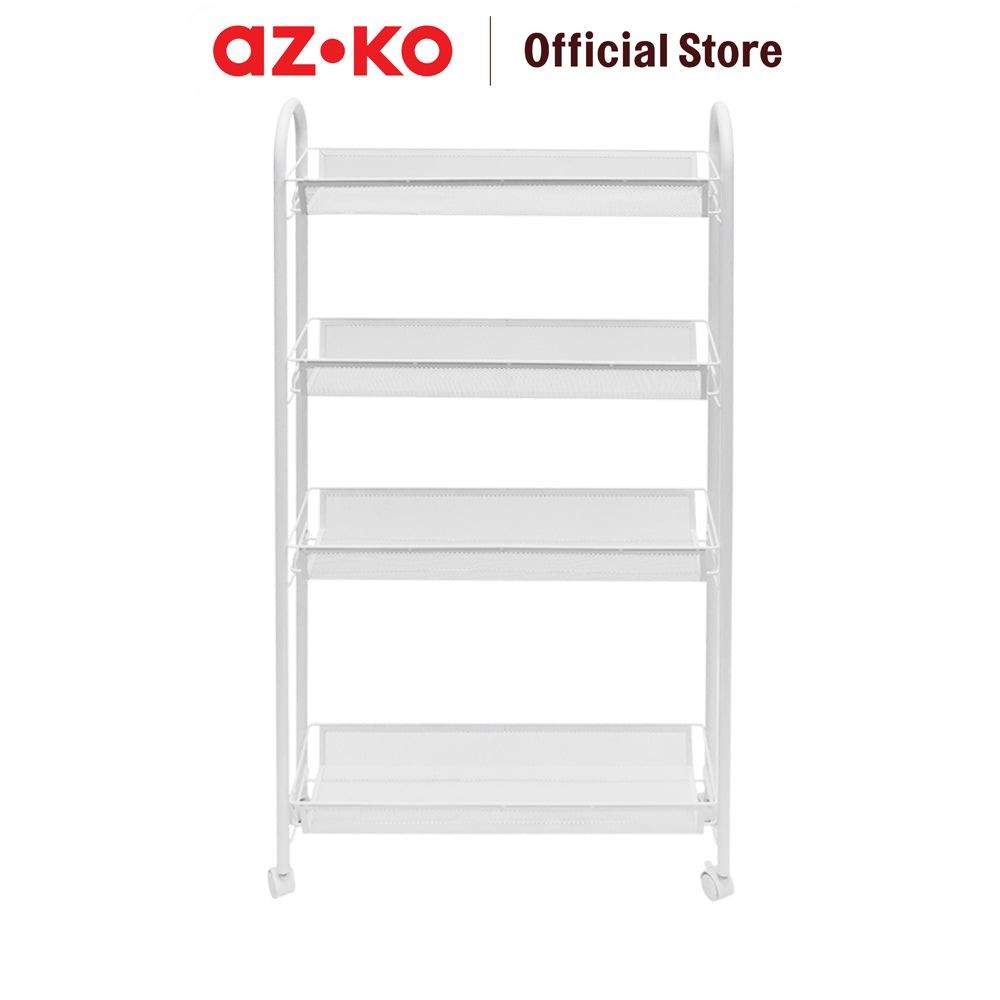Jual AZKO Stora Rak Troli 4 Tingkat - Putih Tempat Penyimpanan ...