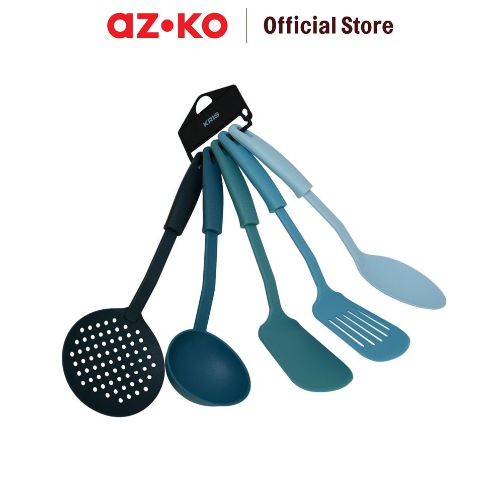 Jual AZKO Kris Set 5 Pcs Peralatan Masak Nylon - Hijau Cooking Utensils ...