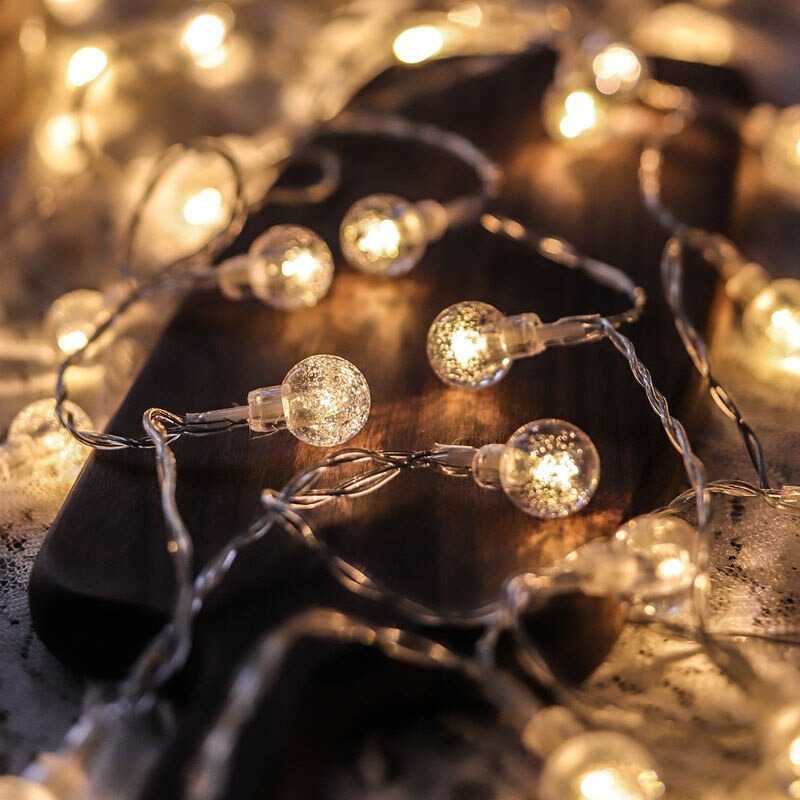 Jual Lampu Hias TAFF String Lights Cherry Ball Fairy Warm White 5M ...