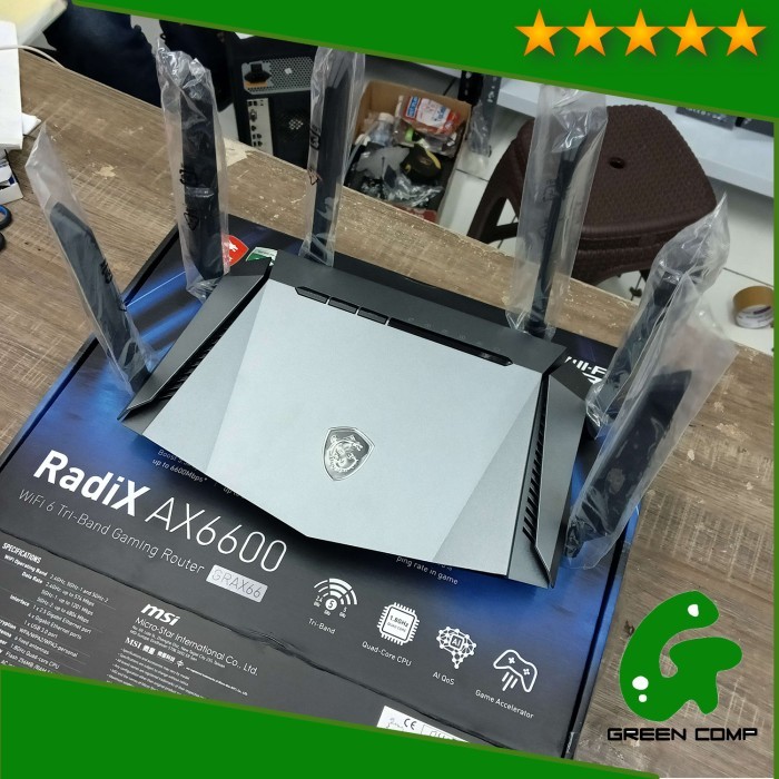 Jual MSI RADIX AX6600 WIFI 6 TRI-BAND GAMING ROUTER | Shopee Indonesia