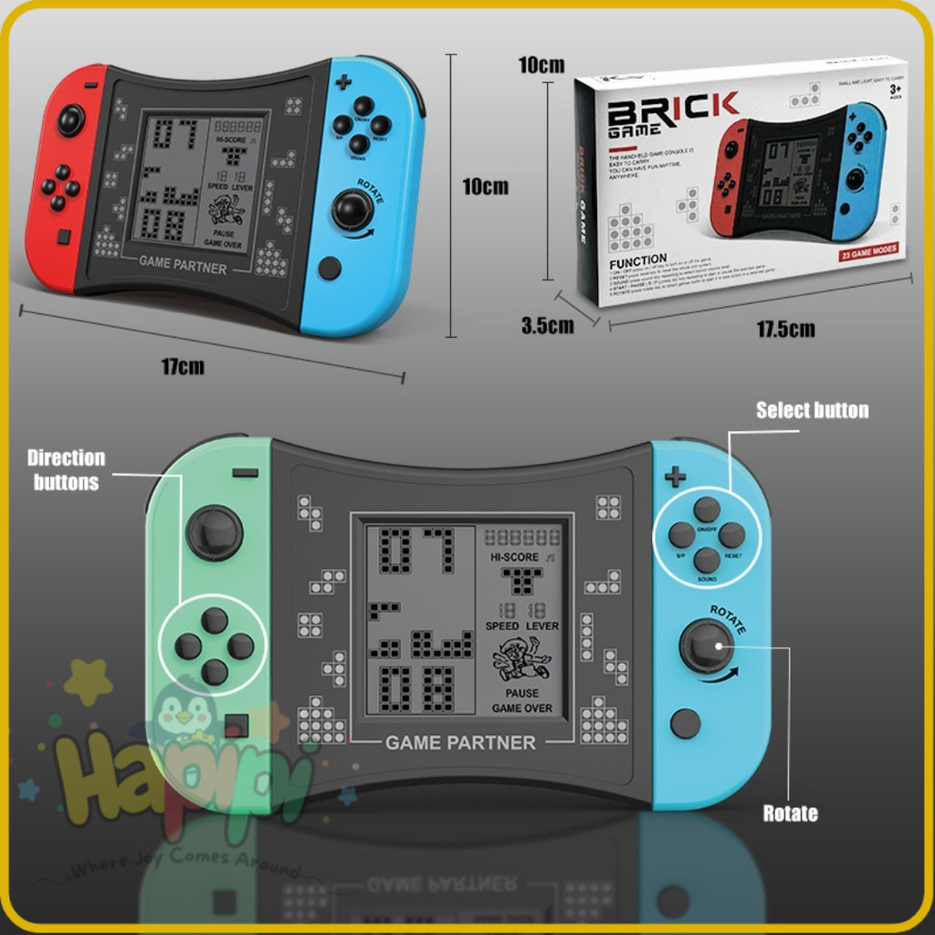 Jual Mainan Gamebot Kawai Model PS Brick Gameboy Jadul Tetris Balok ...