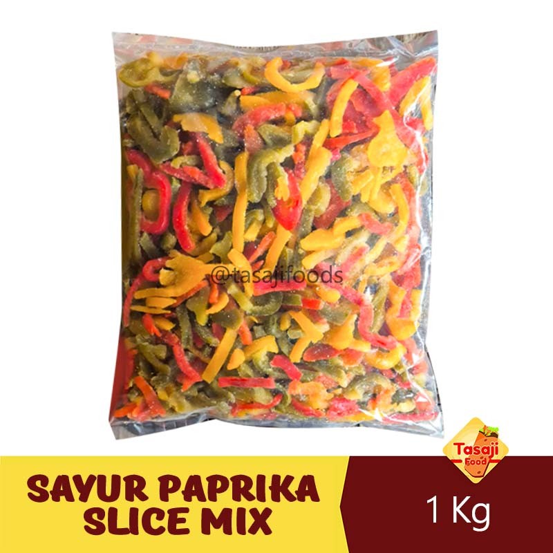 Jual Sayur Paprika Slice Mix Kemasan Berat 1 Kg Frozen | Shopee Indonesia