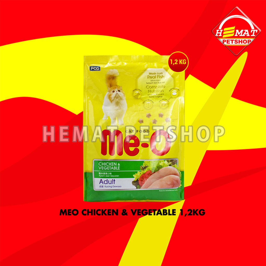 Jual Makanan Kucing MEO Chicken & Vegetable Adult 1,2 Kg / Freshpack 1 ...