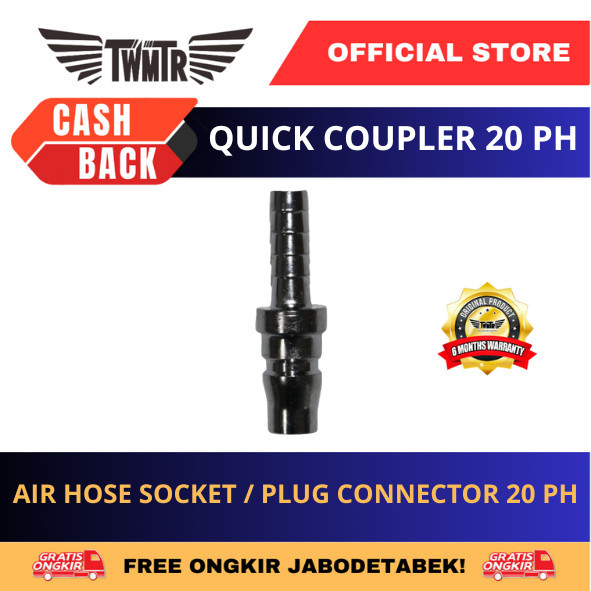 Jual TWMTR - Coupler 20 PH Coupler Connector Hose 1/4" Untuk Sambungan ...