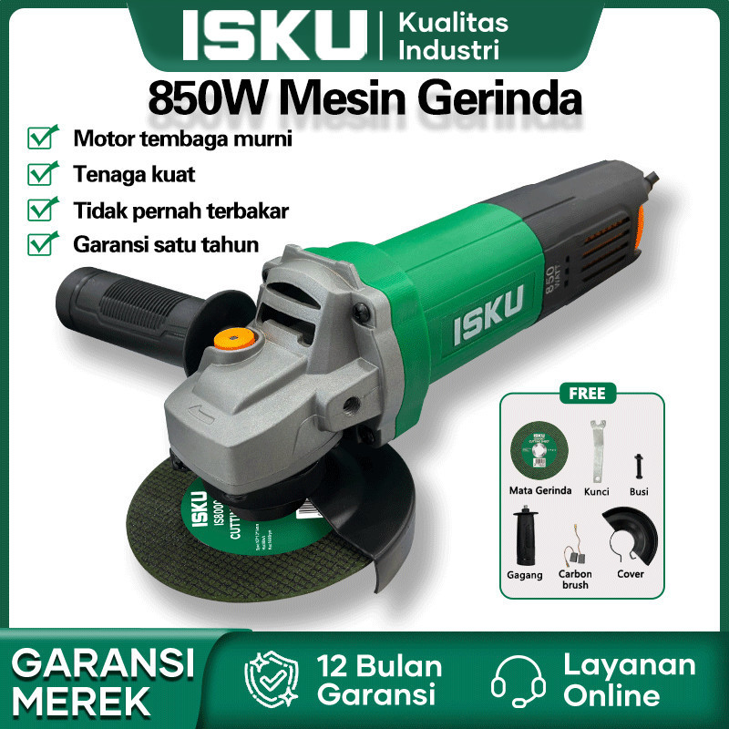 Jual Isku 850w Mesin Gerinda Tangan Angle Grinder Multifunction Hand ...