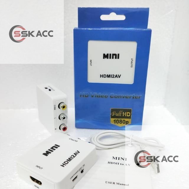 Jual ( CalvinComp ) HDMI to AV Converter / RCA Mini Box/Adapter Box ...