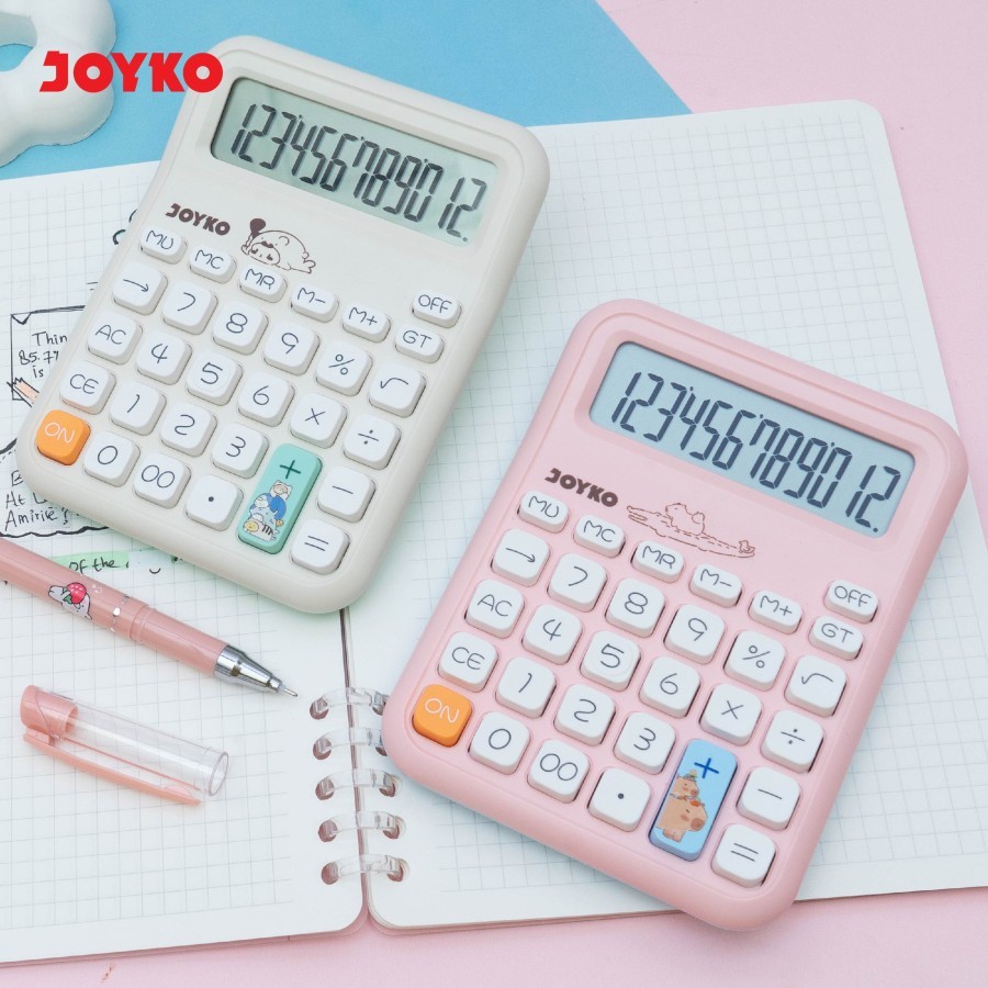 Jual Calculator JOYKO CC-72CO Color - Kalkulator 12 Digit Color Pastel ...