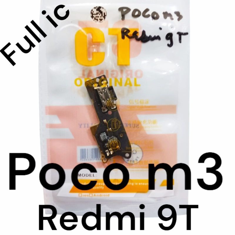 Jual PAPAN CHARGER + IC XIAOMI POCO M3 / REDMI 9T ORIGINAL CON T/C /HF ...