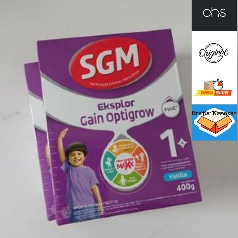 Jual JH98IU SGM Eksplor Gain Optigrow 1+ plus Vanilla Susu Bubuk 400 ...