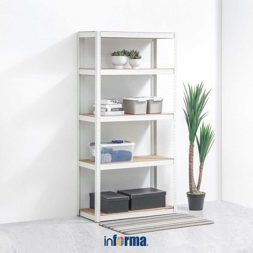 Jual Informa Jason Rak Besi 5 Tingkat - Putih Storage Rack Metal Tempat ...
