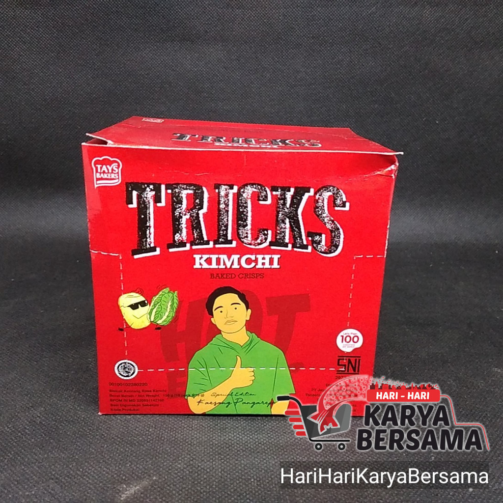 Jual MAKANAN RINGAN BISKUIT TRICKS BAKED CRISPS POTATO KIMCHI ISI 10'S ...