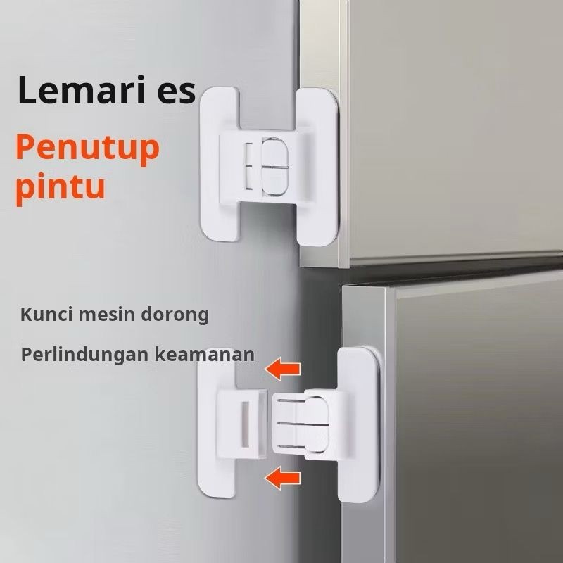 Jual AB183 Pengunci Pintu Safety Lock Pengaman Pintu Kulkas Serbaguna ...