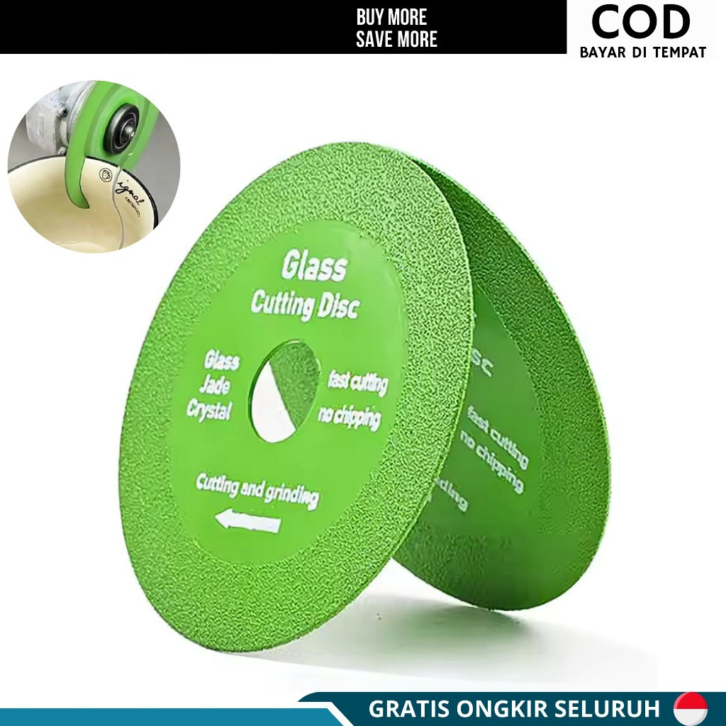 Jual Mata Gerinda Potong Kaca Keramik Granit 100mm Ultrathin Glass ...
