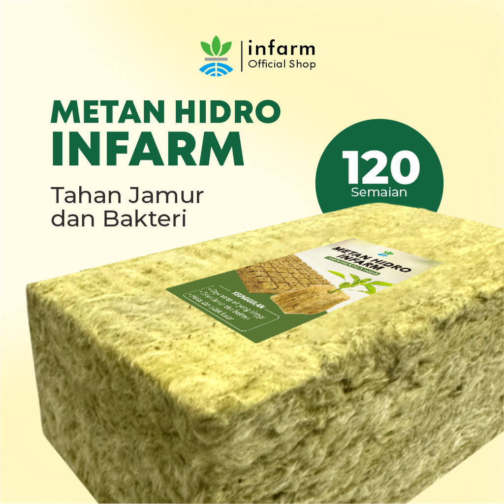 Jual INFARM - Rockwool UPuper Media Tanam 120 Semaian Benih, Media ...