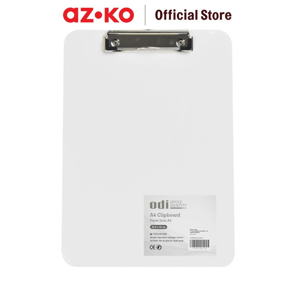 Jual AZKO Odi Papan Clipboard A4 - Putih Papan Jalan Ujian Board ...