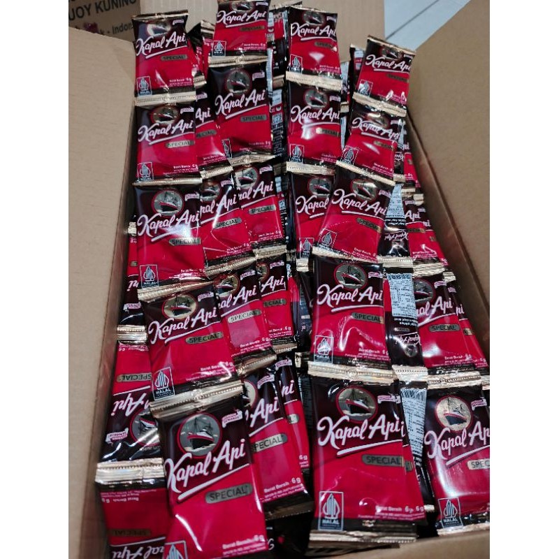 Jual KAPAL API SPECIAL MINI TANPA GULA @6gr (1 RENCENG) 10 pcs | Shopee ...