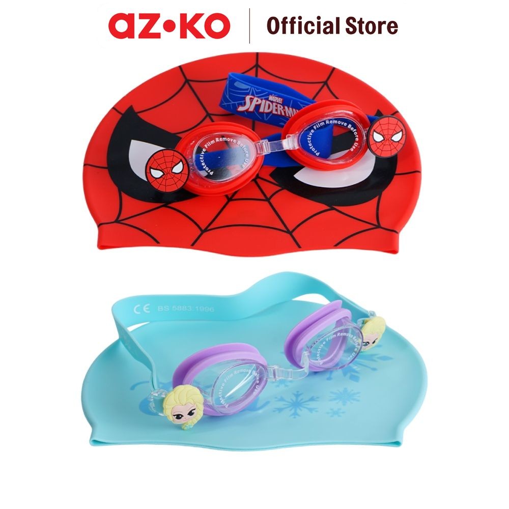 Jual AZKO Disney Set Kacamata Renang Goggle Swimming Safety Swimming ...