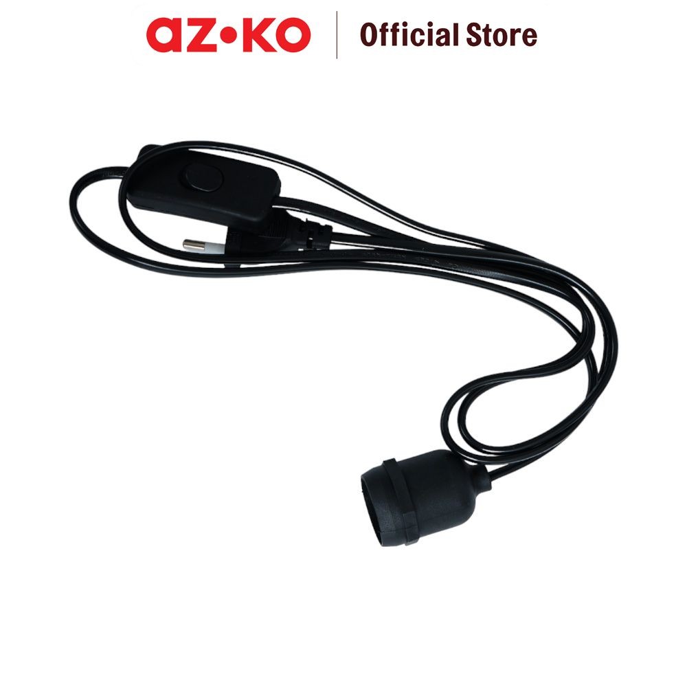 Jual AZKO Krisbow Fitting Lampu Extender Adaptor Dengan Kabel E27 Lamp ...