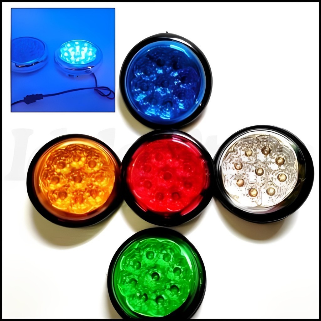 Jual Lampu LED Bak truk box 24v aksesoris lampu Led truck bus bulat 9 led Terlaris | Shopee ...