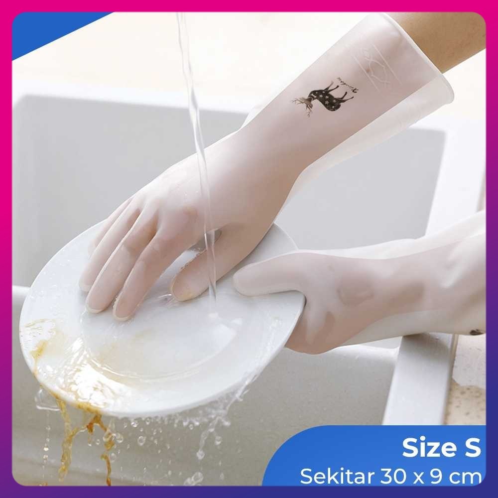 Jual Sarung Tangan Karet Cuci Piring Cleaning Gloves - ST001 | Shopee ...