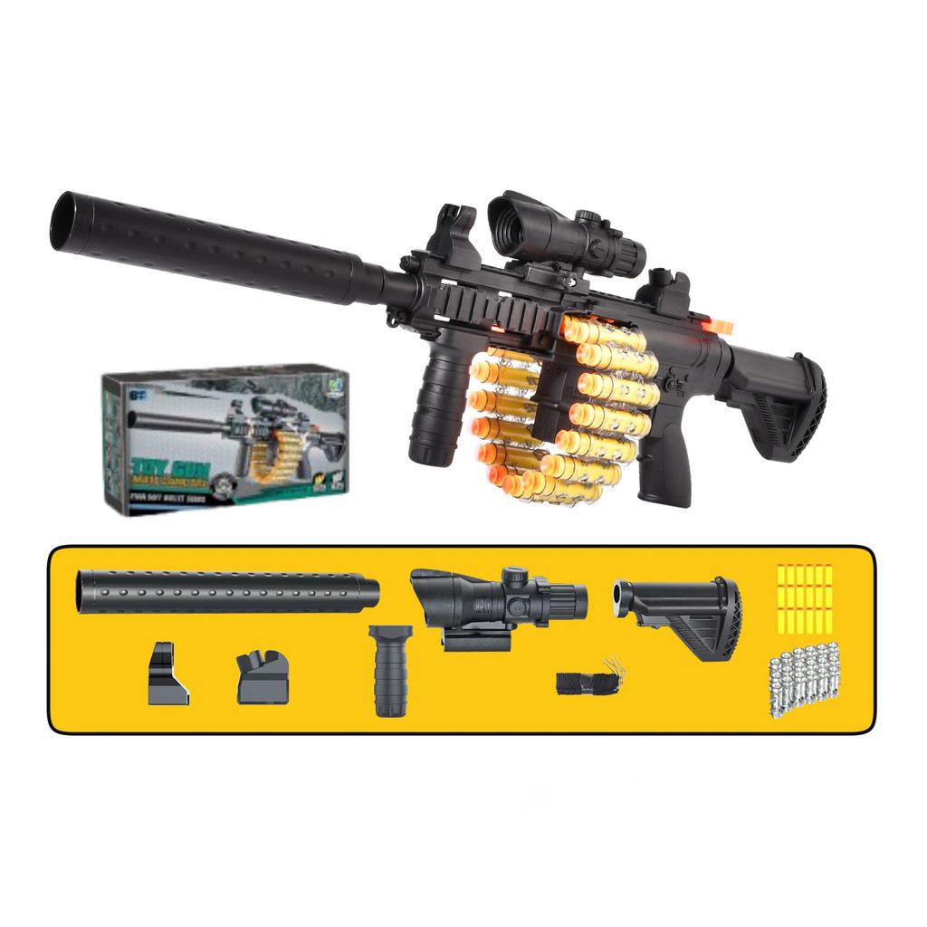 Jual SIM45 Mainan Anak TOY GUN M416 ASSAULT RIFLE Tembakan Eva Soft ...