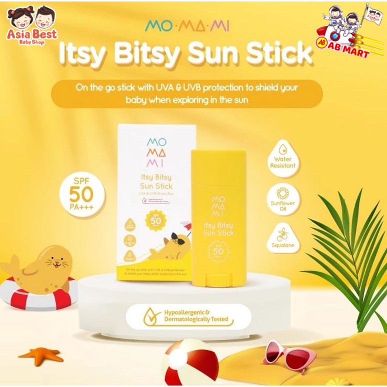 Jual Momami Itsy Bitsy Sun Stick 15ml – Sunscreen Stick untuk Bayi dan ...