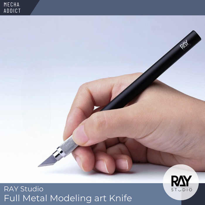 Jual Ray Studio Full Metal Handle Modeling Art Knife - Cutter Gundam ...