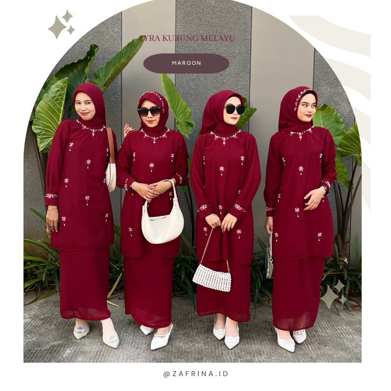 Jual YA25 ZAFRINA - AYRA SET KURUNG MELAYU BY ZAFRINA | Shopee Indonesia
