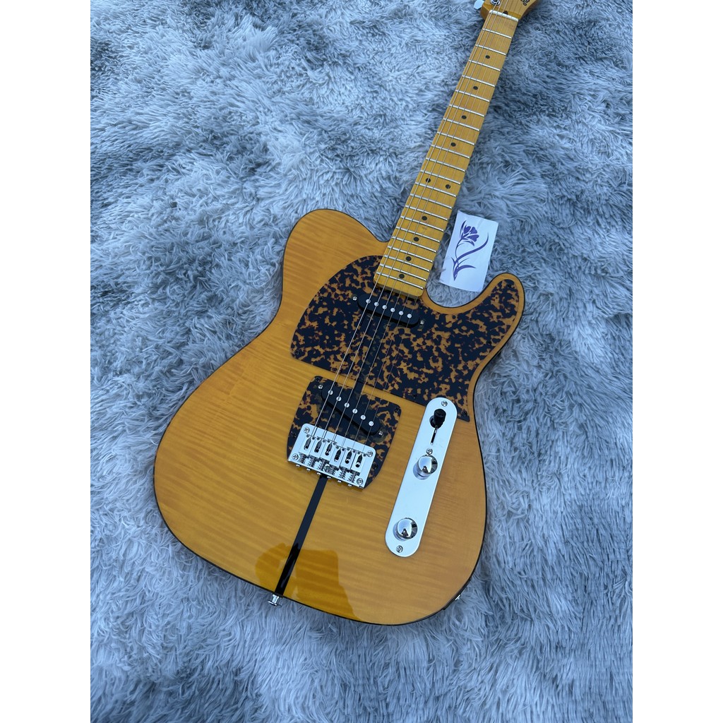 Jual Prince HS Anderson & Hohner Madcat Mad Cat Tele Amber Yellow Flame ...