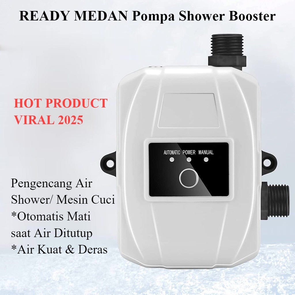Jual Medan Bisa COD Pompa Booster Pendorong Air Shower Mesin cuci Water ...