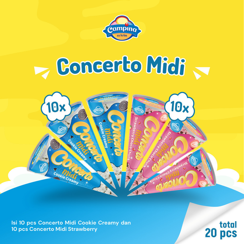 Jual Campina Concerto Midi - Es Krim | Shopee Indonesia