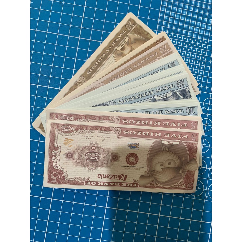 Jual Uang Fantasy Dunia Anak - Kidzos / Kidzo Bank Of Kidzania ...