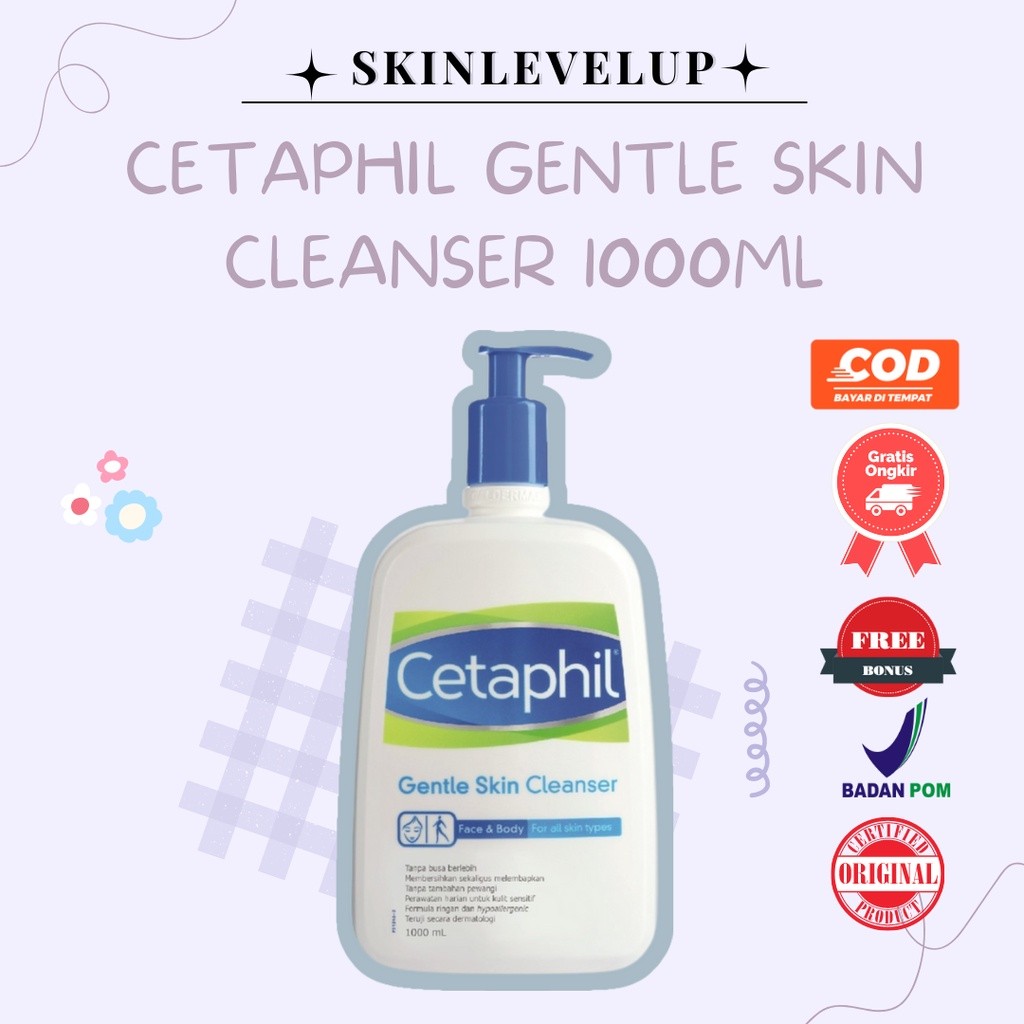 Jual Cetaphil Gentle Skin Cleanser 1000ml Sabun Pembersih Muka untuk ...