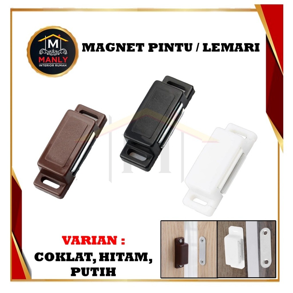 Jual Magnet Pintu Lemari Coklat & Putih Magnet Pintu Kayu Magnetic ...