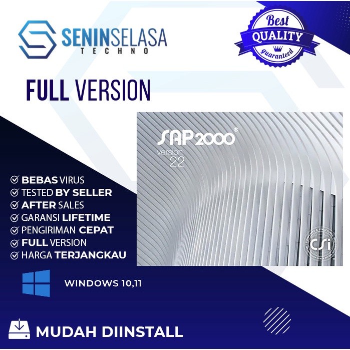 Jual Software Analisis Struktur: CSI SAP 2000 v.25 [WIN ONLY] | Shopee ...