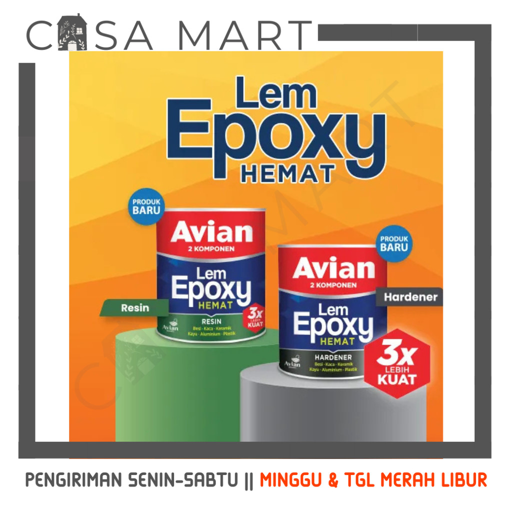 Jual CASA MART Avian Lem Epoxy Hemat 340gr Lem Epoxy 2 Komponen Lem ...