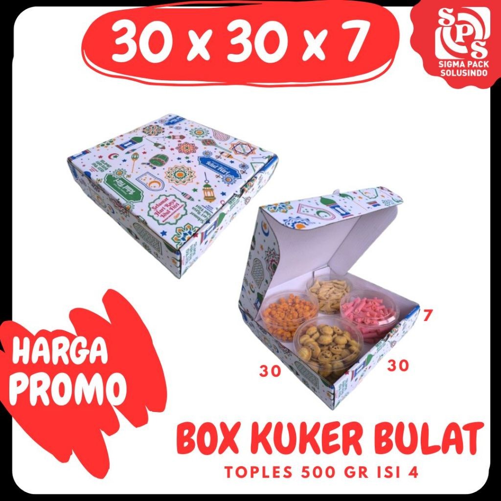 Jual Box 30x30x7 Coklat Mubarok Kardus Packing/Karton/Polos/Pizza/Nasi ...