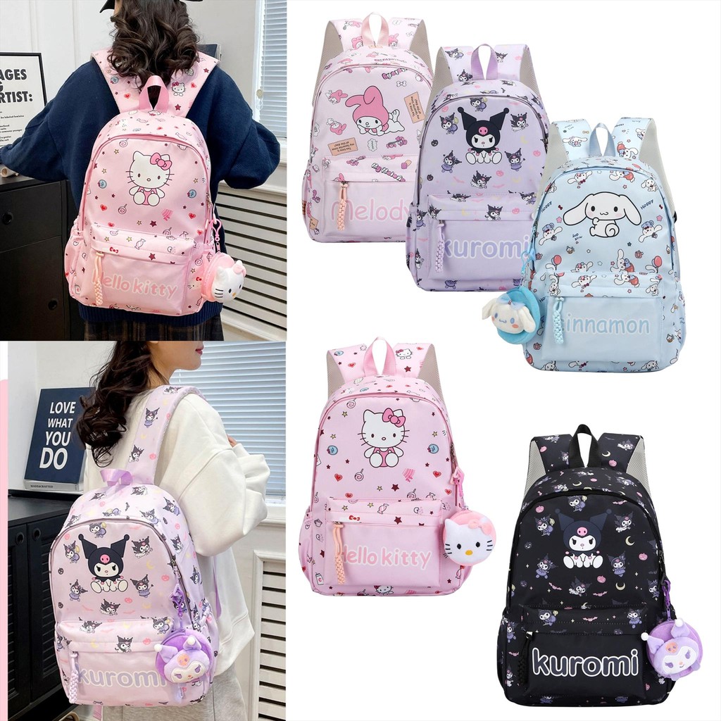 Jual MW061 Tas Sekolah Anak SD SMP Gantungan Sanrio Ransel Kuromi Melody Hello Kitty School Bag ...