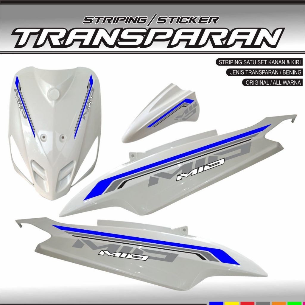 Jual Sticker Bening Transparan Yamaha Mio Old Variasi Design Terbaru ...
