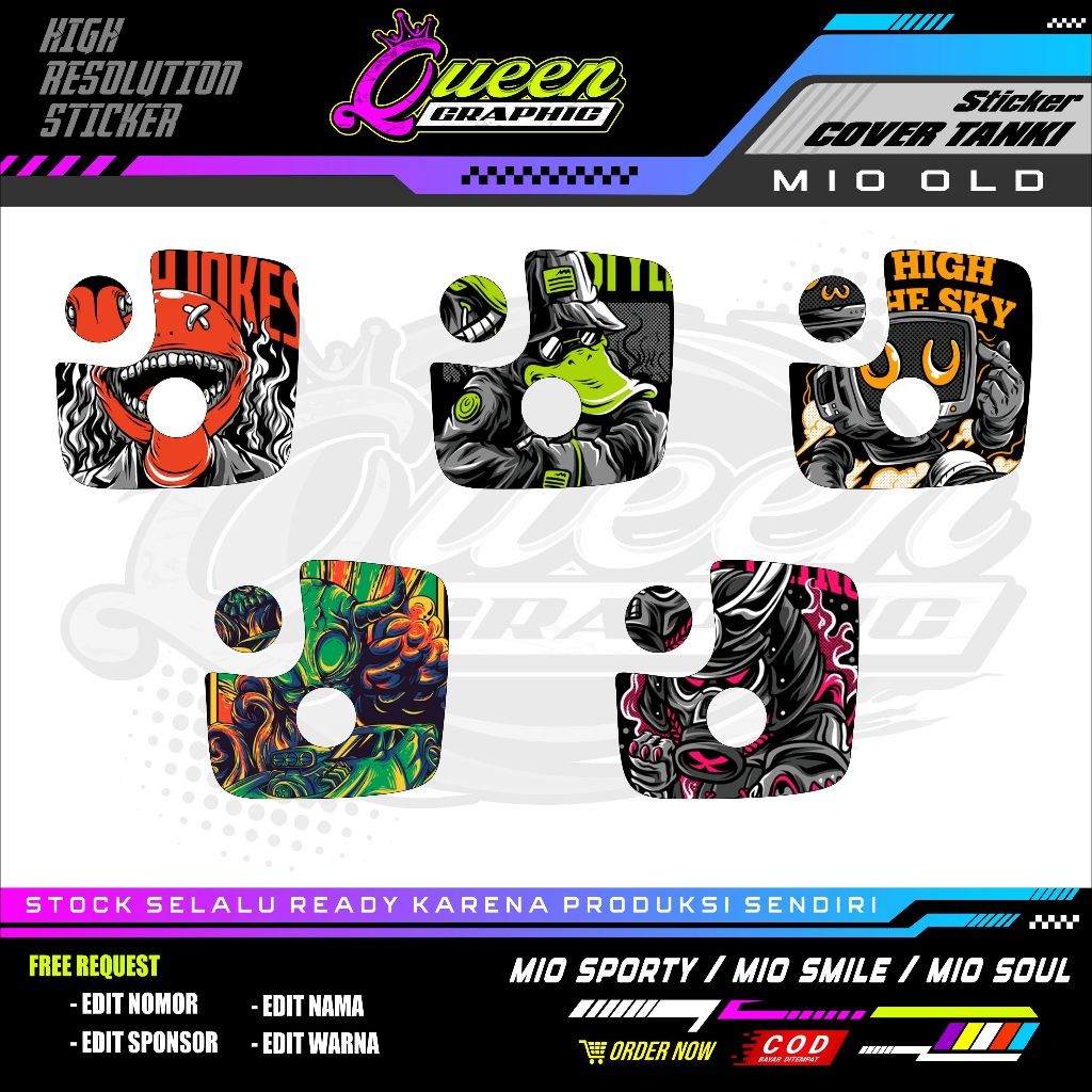 Jual Sticker Cover Pelindung Tanki Mio Sporty / Mio Smile / Mio Soul ...