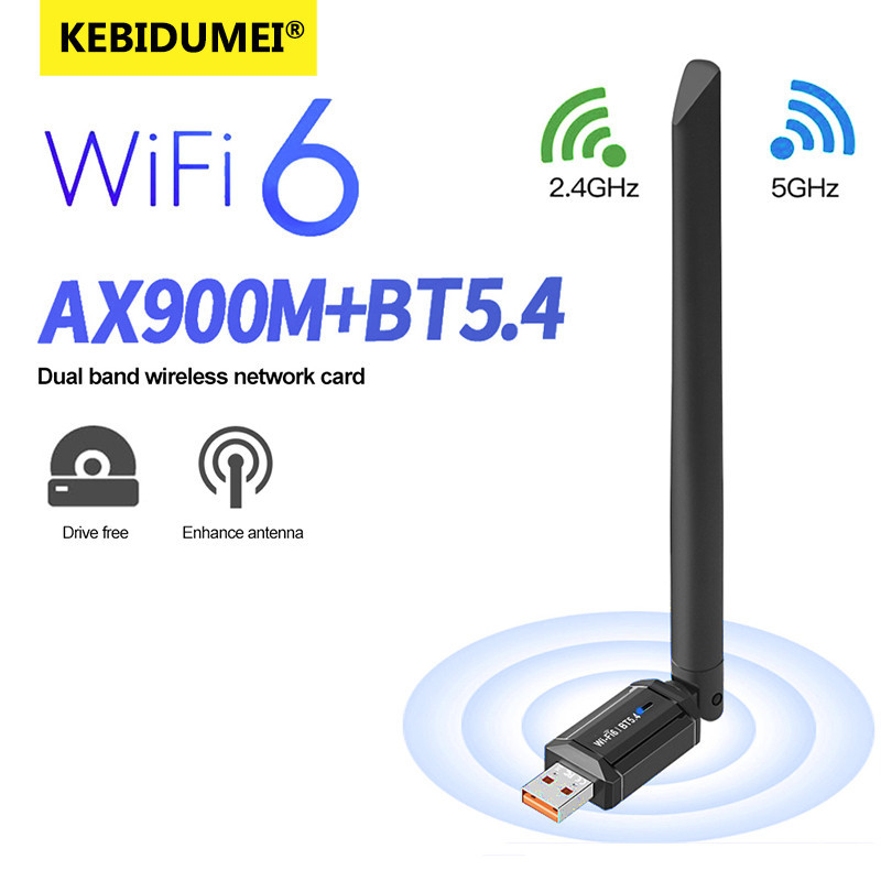 Jual AX900 WiFi 6 USB Bluetooth 5.4 Adapter 900Mbps Wireless Network ...