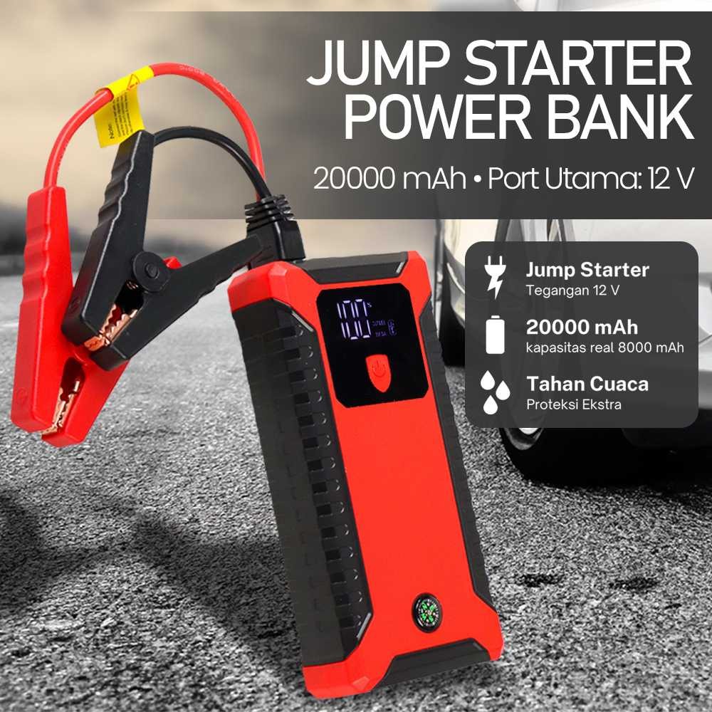 Jual Digap Jump Starter Standard Power Bank Senter USB 12V 20000mAh - JX27-Pro | Shopee Indonesia