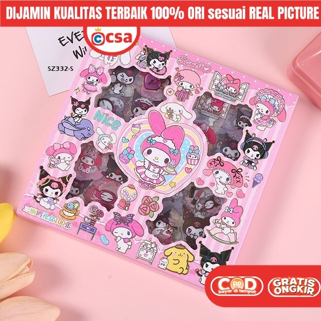 Jual CSA Mainan Sticker Tempel Melody Kuromi DIY Kreatifitas Anak ...