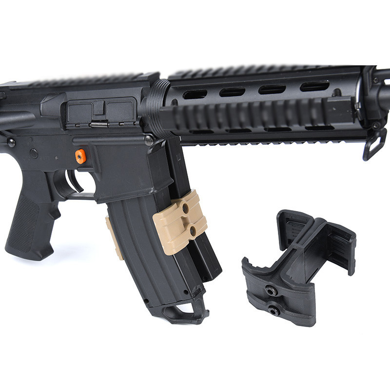 Jual Tactical Gun Rifle Dual Magazine Couple Polyester Clip Connector ...