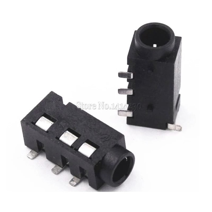 Jual PJ-320D 3.5mm Audio Socket and General Purpose Socket 4Pins SMD ...