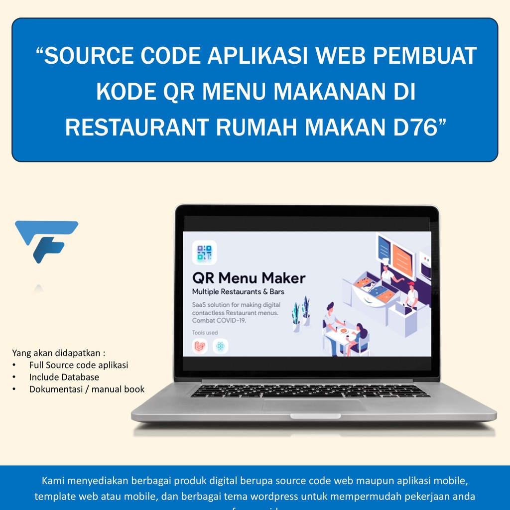 Jual SOURCE CODE APLIKASI WEB PEMBUAT KODE QR MENU MAKANAN DI ...